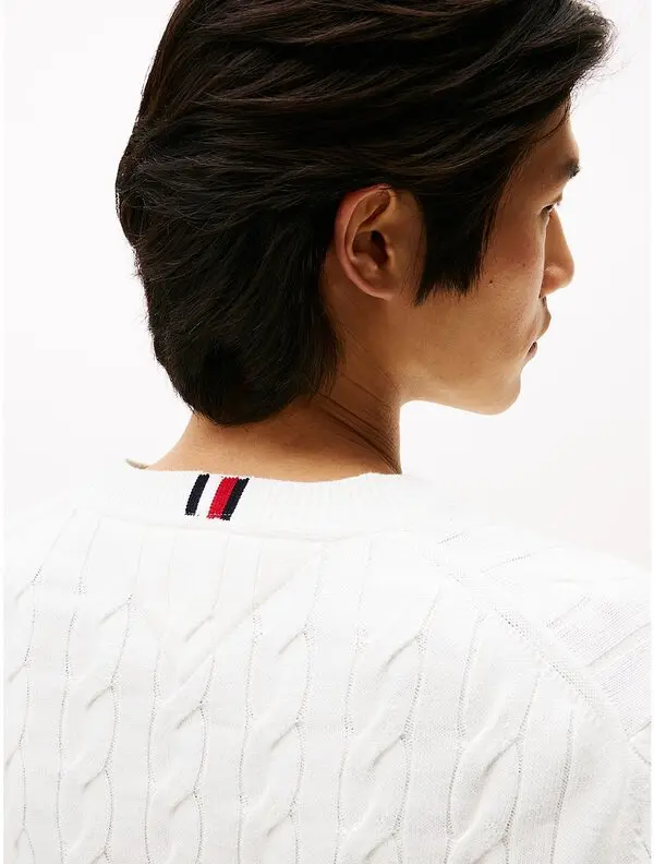 Tommy Hilfiger Cable Knit Crewneck Sweater