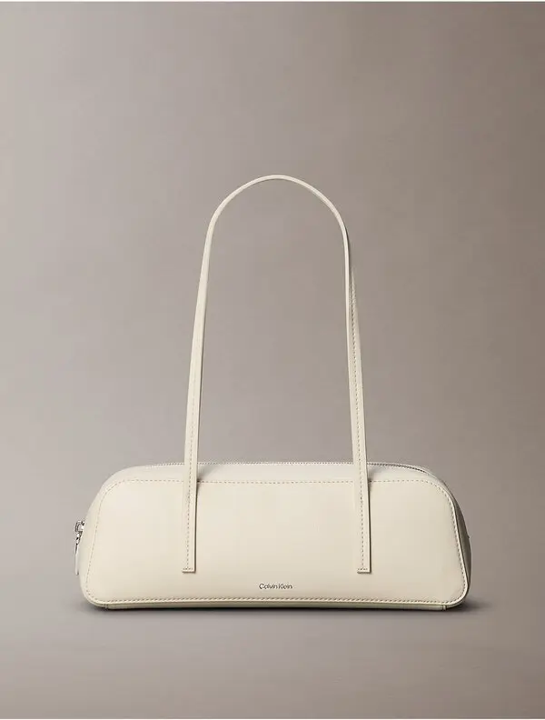 Calvin Klein Foil Logo Slim Shoulder Bag - Light Hay