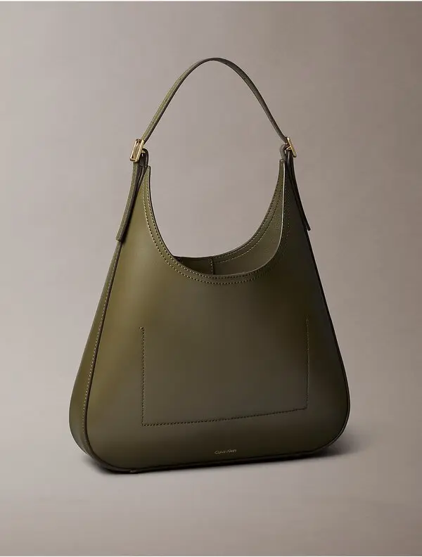 Calvin Klein Monogram Hardware Shoulder Bag - Olive Night