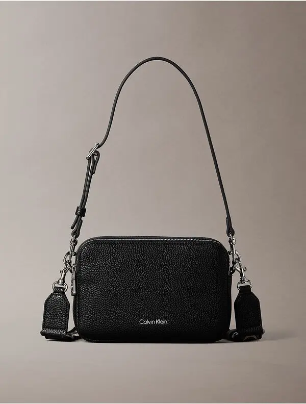 Calvin Klein Logo Strap Camera Bag - Black