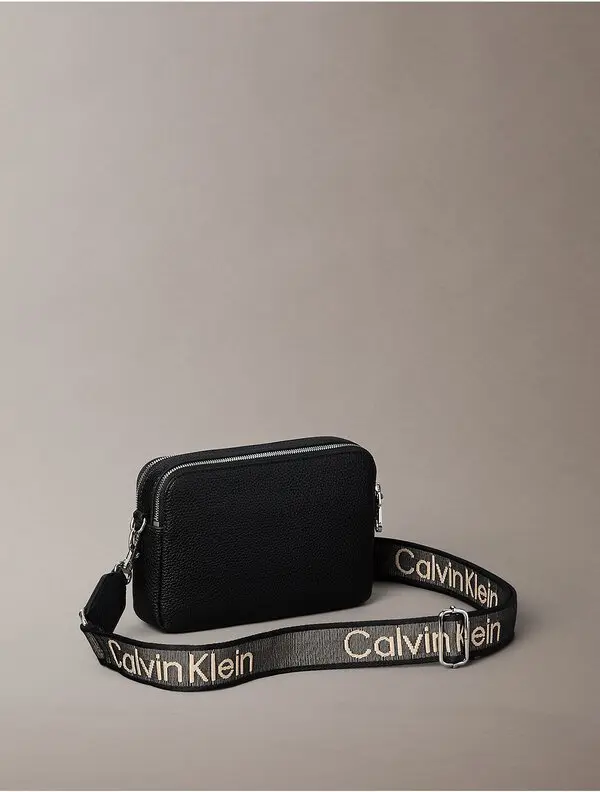 Calvin Klein Logo Strap Camera Bag - Black