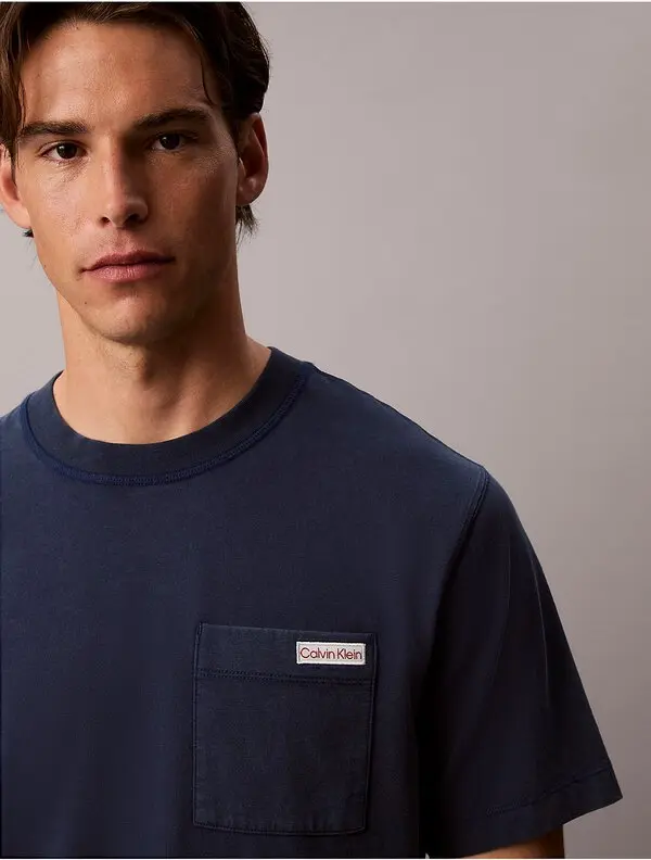 Calvin Klein Garment-dyed Pocket T-shirt