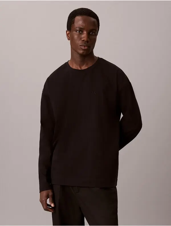 Calvin Klein Oversized Monologo Tee - Black