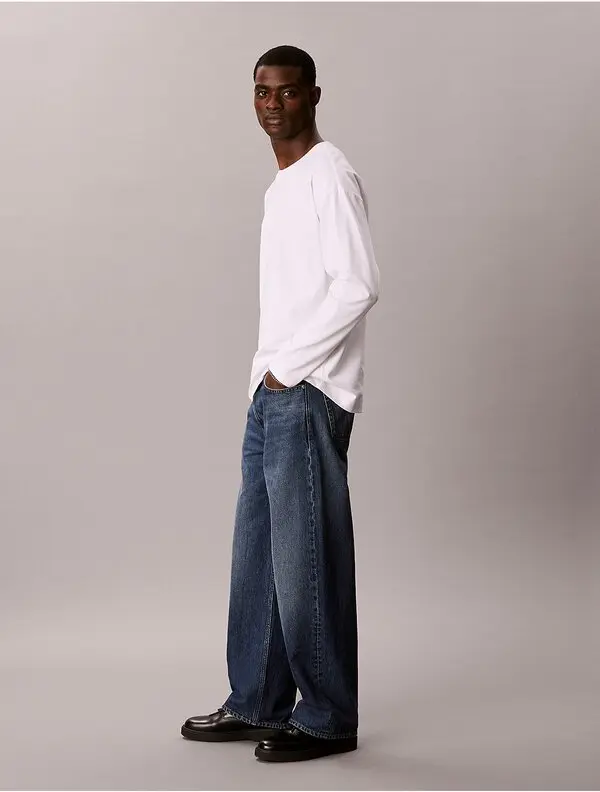Calvin Klein Oversized Monologo Tee - Bright White