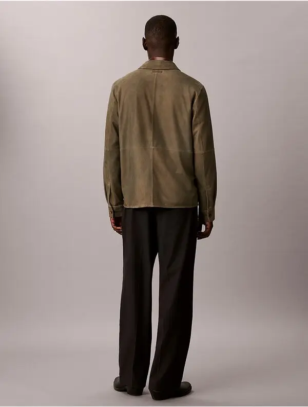 Calvin Klein Suede Shirt Jacket