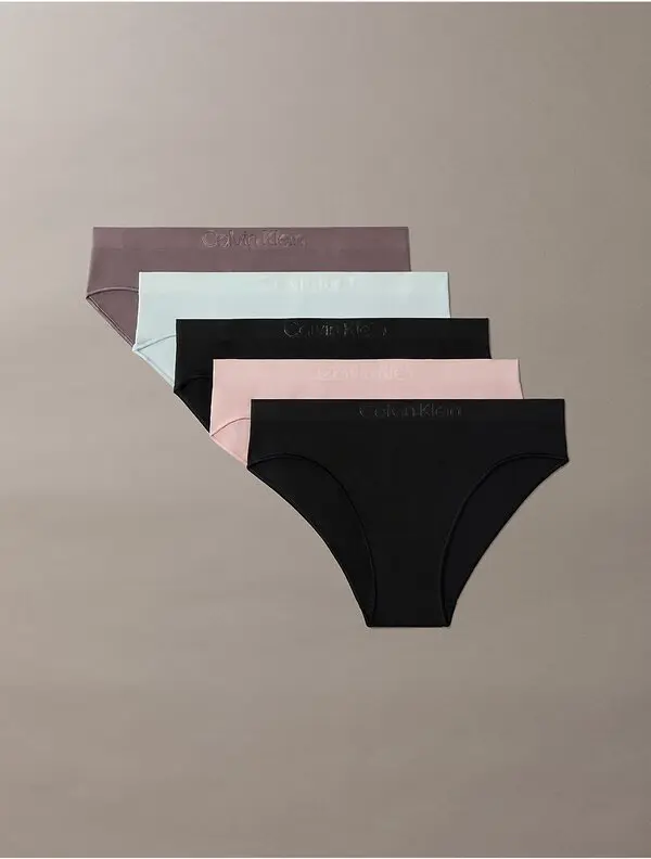 Calvin Klein Bonded Flex Seamless 5-pack Bikini - Pale Meadow Multi