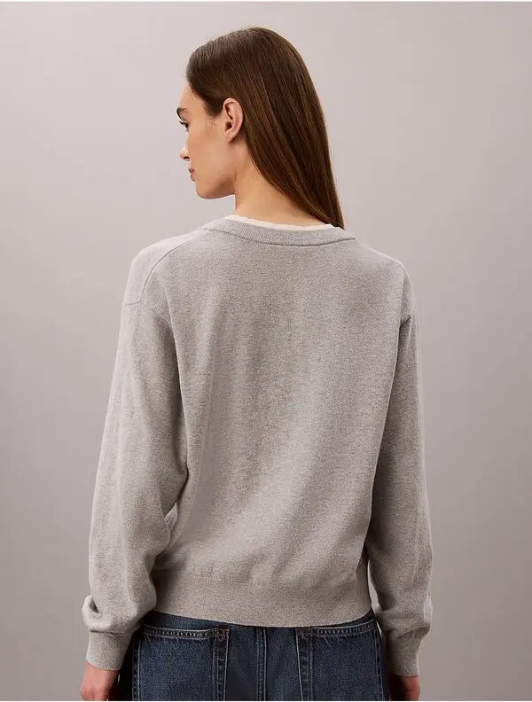Calvin Klein Dual Layer Relaxed Sweater