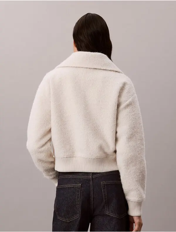 Calvin Klein Brushed Boucle Fleece Zip Jacket