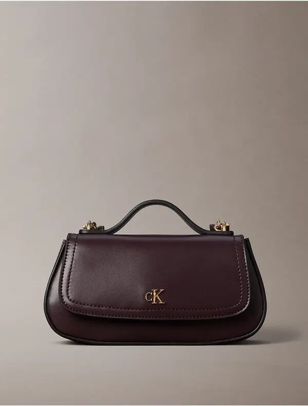 Calvin Klein Hardware Monogram Crossbody Bag - Fudge