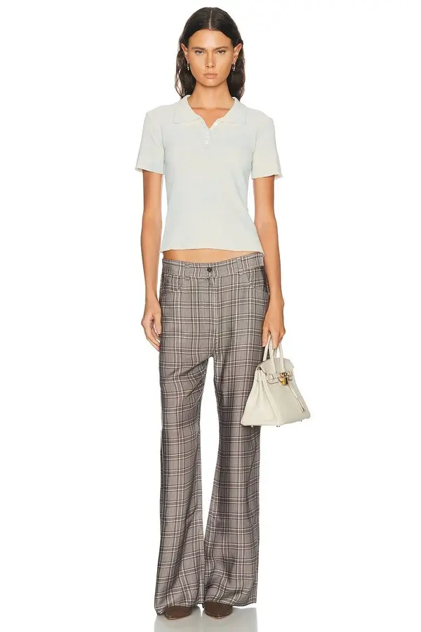 MAISON MARGIELA Stamped Cotton Polo Top In In Blue