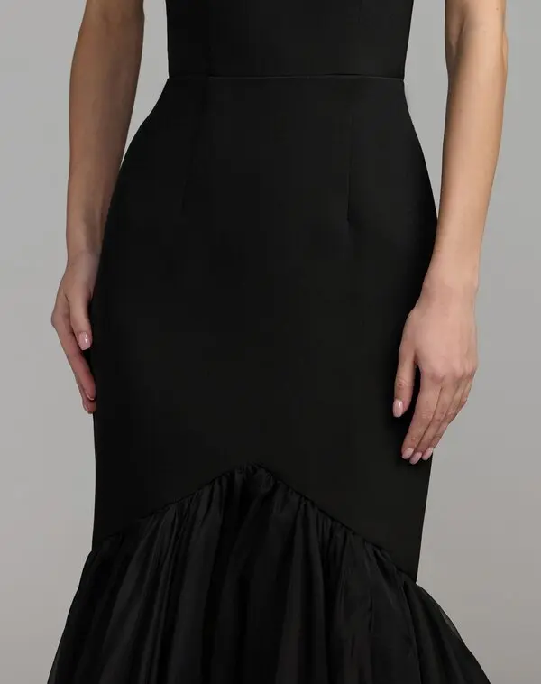 Mac Duggal Halter Mermaid Gown With Bow