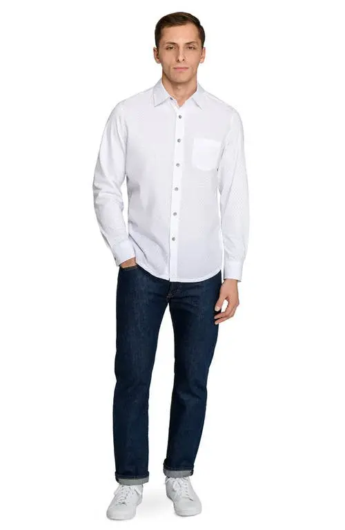 W.R.K Slim Fit Abstract Floral Dot Reworked Button-up Shirt