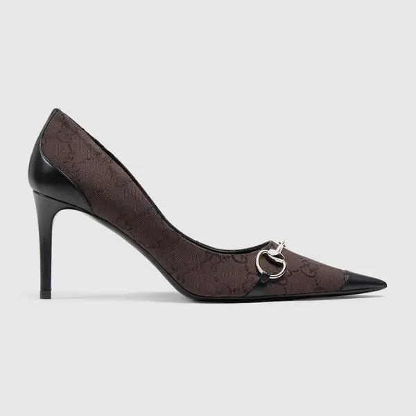 Gucci Donna Pump Fabric - Brown
