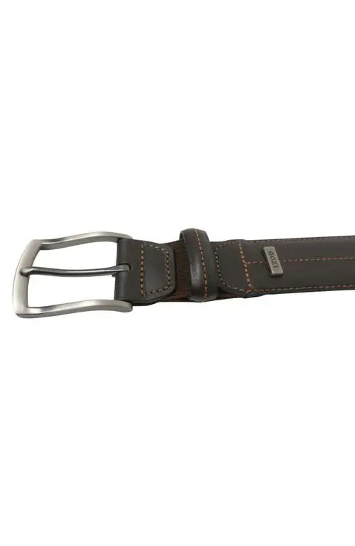 IZOD Elastic Power Stretch Leather Belt