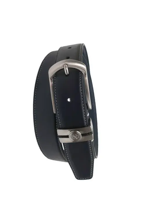 IZOD Golf Stretch Comfort Leather Belt With Metal Keeper