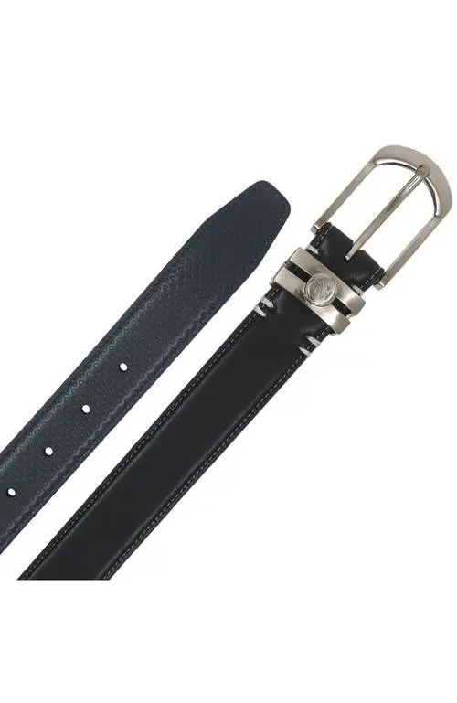 IZOD Golf Stretch Comfort Leather Belt With Metal Keeper