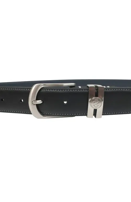 IZOD Golf Stretch Comfort Leather Belt With Metal Keeper