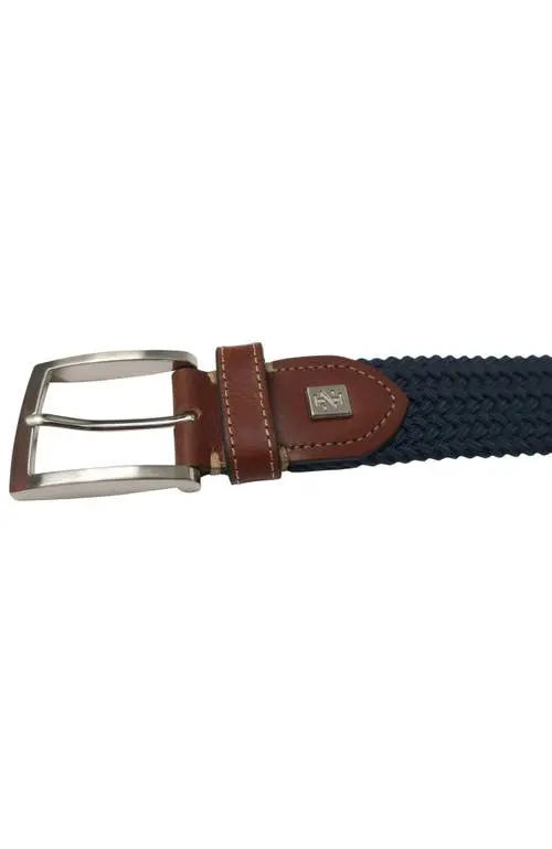 IZOD Stretch Braid Belt With Leather Tips