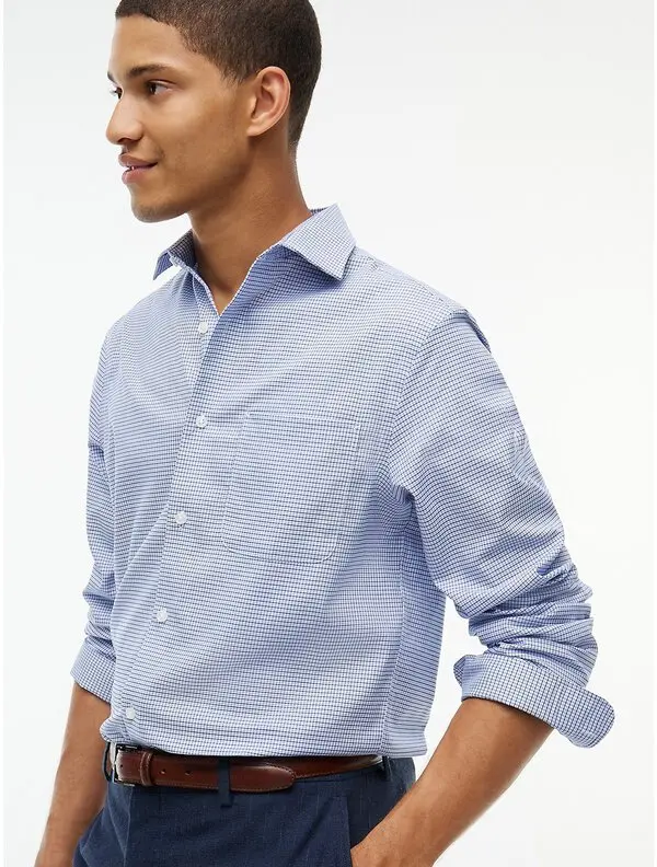 Tommy Hilfiger Regular Fit Check Thflex Dress Shirt 14.5/32