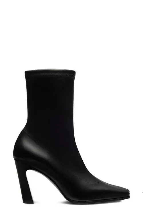 STUART WEITZMAN Stassi Stretch Leather Bootie