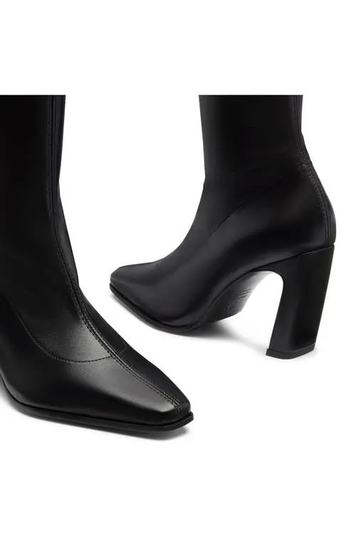 STUART WEITZMAN Stassi Stretch Leather Bootie
