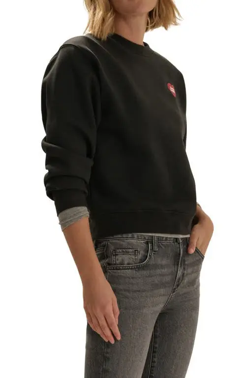FAVORITE DAUGHTER The Graphic Sweatshirt - Black/cherry