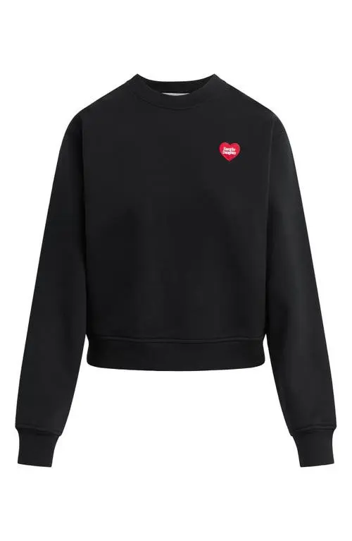 FAVORITE DAUGHTER The Graphic Sweatshirt - Black/cherry