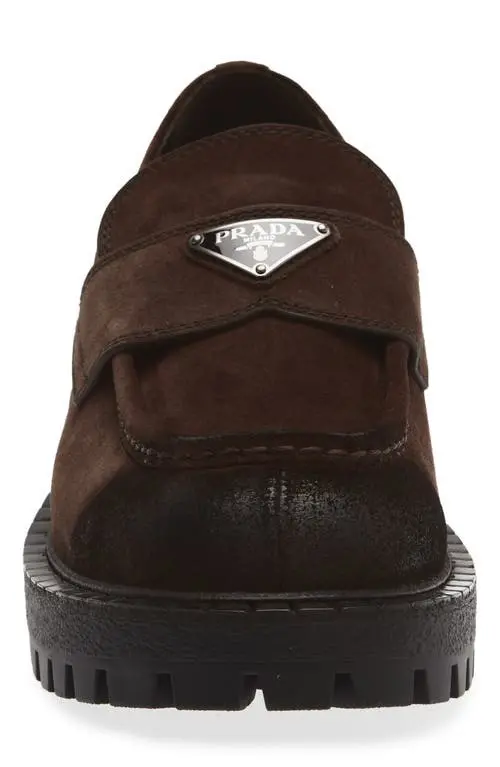 Prada Leather Penny Loafer