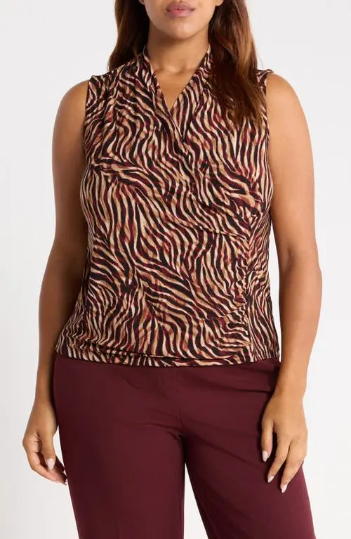 Anne Klein Faux Wrap Sleeveless Top