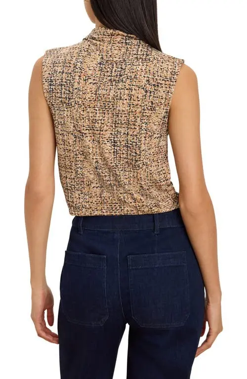 NIC+ZOE Printed Tweed Knit Tank