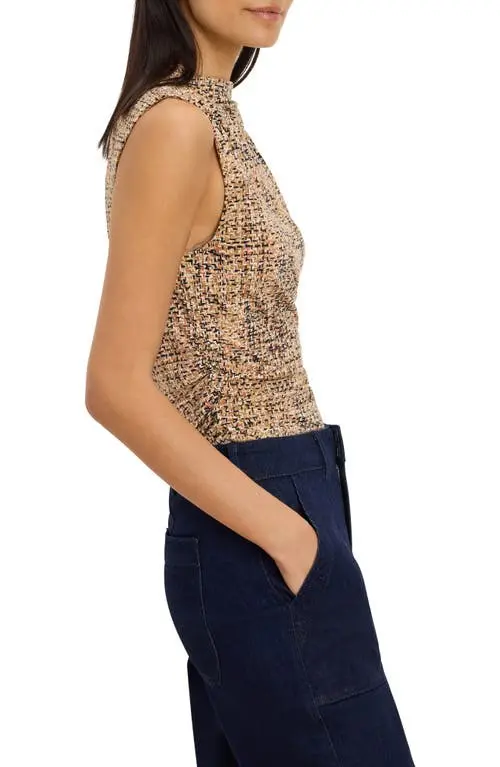 NIC+ZOE Printed Tweed Knit Tank