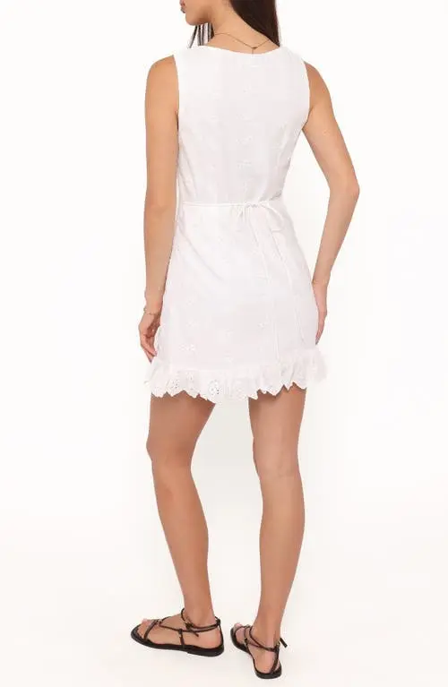 PETAL & PUP Cherish Eyelet Cotton Minidress