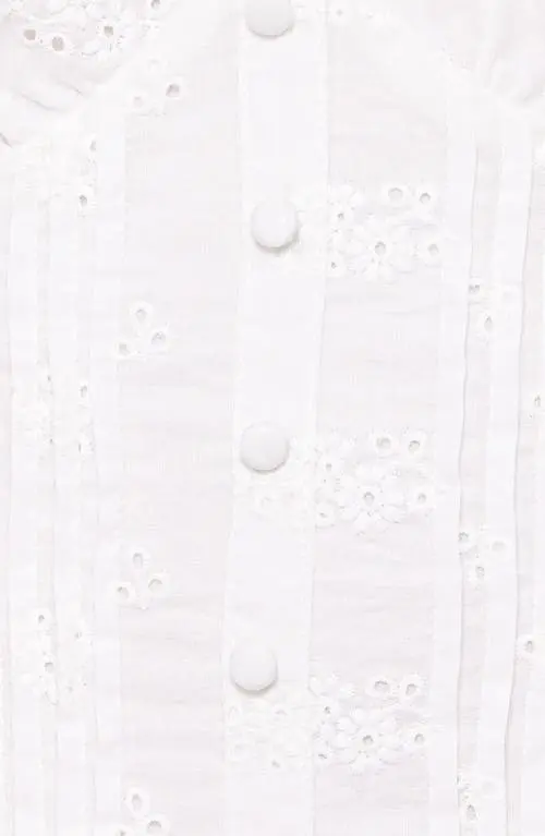 PETAL & PUP Cherish Eyelet Cotton Minidress