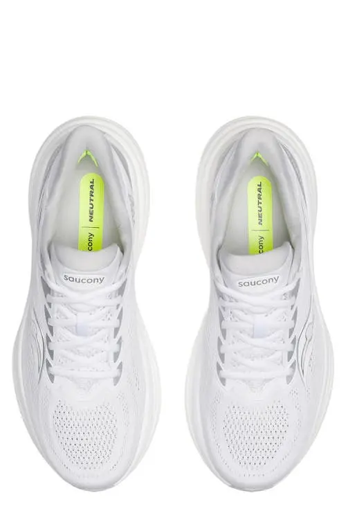 Saucony Triumph 24 Running Shoe - White/silver