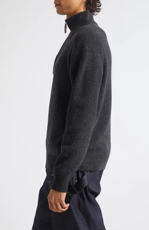 JW Anderson Ribbed Half-zip Sweater