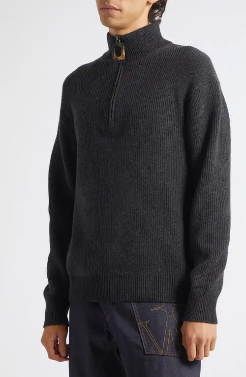 JW Anderson Ribbed Half-zip Sweater