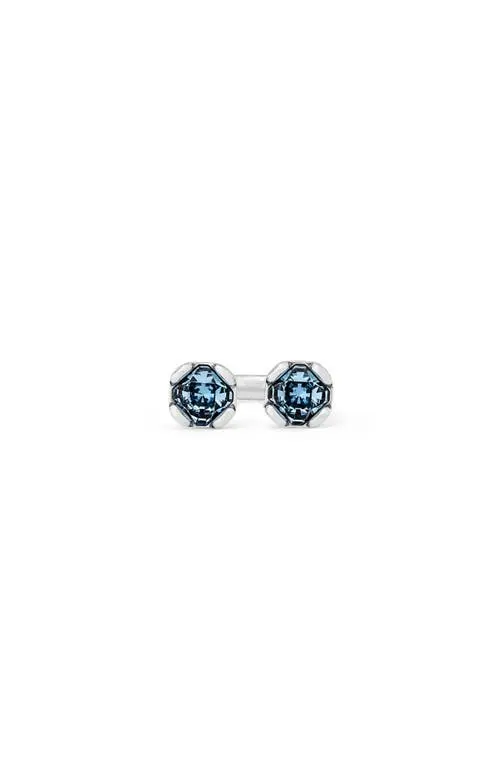 UNODE50 Sterling -plated Ring With Two Crystals