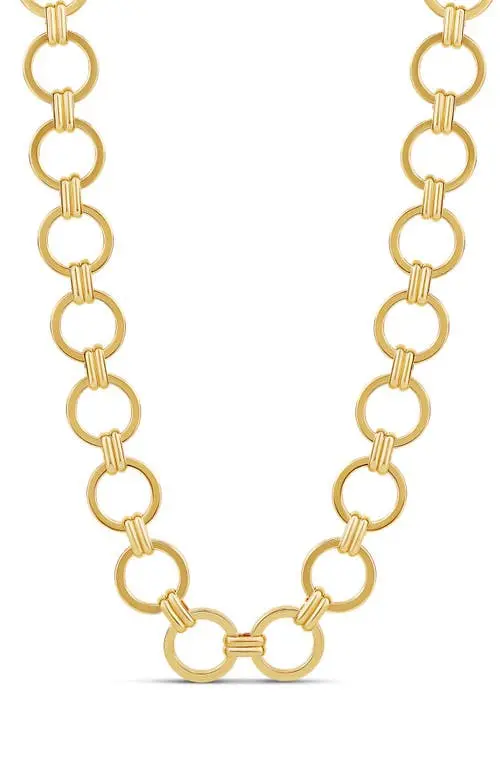 SHYMI Round Link Statement Necklace - Gold