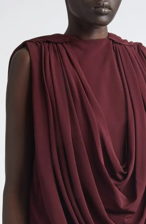 Brandon Maxwell Astor Draped Jersey Top