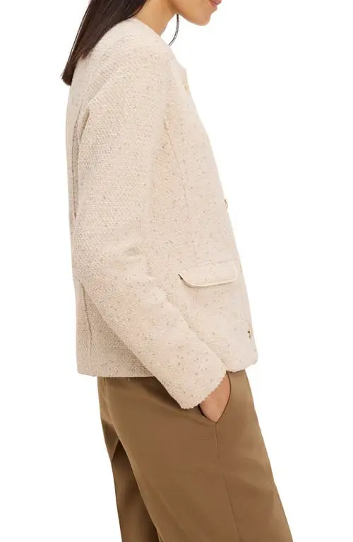 NIC+ZOE Cotton Blend Tweed Knit Jacket
