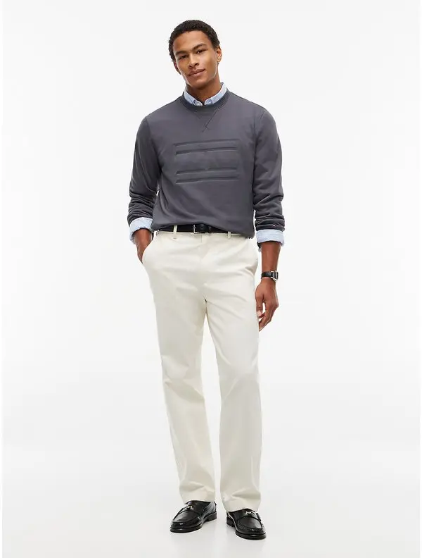 Tommy Hilfiger Embroidered Flag Brushed-back Sweatshirt