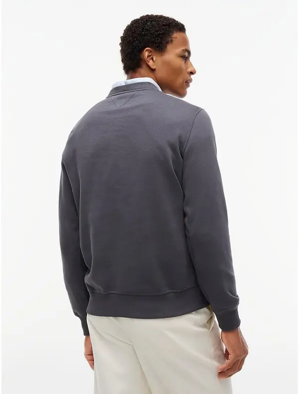 Tommy Hilfiger Embroidered Flag Brushed-back Sweatshirt