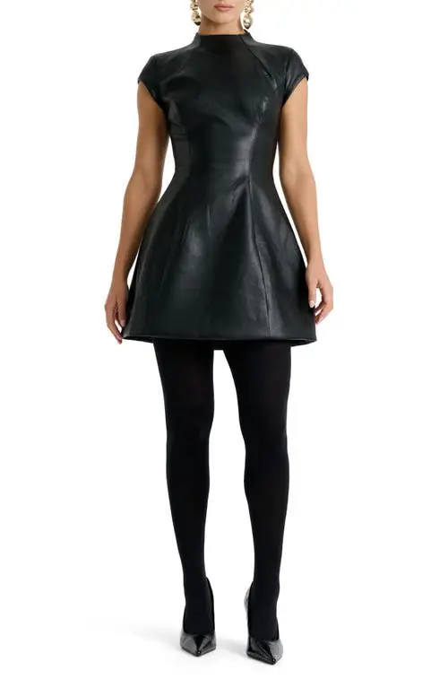 Bardot Delphi Faux Leather Mini Dress
