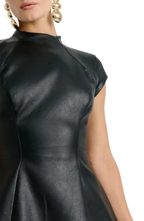Bardot Delphi Faux Leather Mini Dress