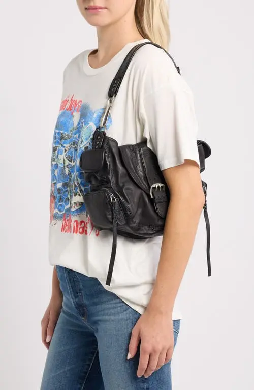 Free People We The Free Asher Leather Tote Bag - Black