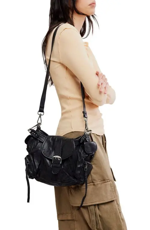 Free People We The Free Asher Leather Tote Bag - Black