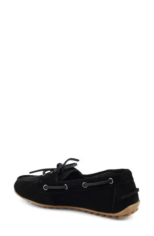 NATIONAL COMFORT Bandy Boat Shoe - Black Suede