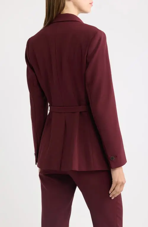 Anne Klein One-button Notch Collar Blazer - Barolo