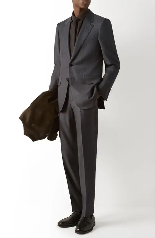 Zegna Wool Two Piece Suit - Dark Grey