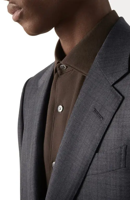 Zegna Wool Two Piece Suit - Dark Grey